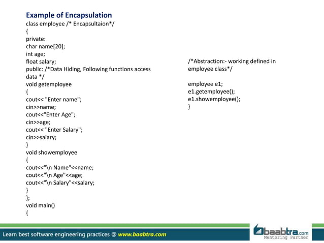 Oop concept in c++ by MUhammed Thanveer Melayi | PPT