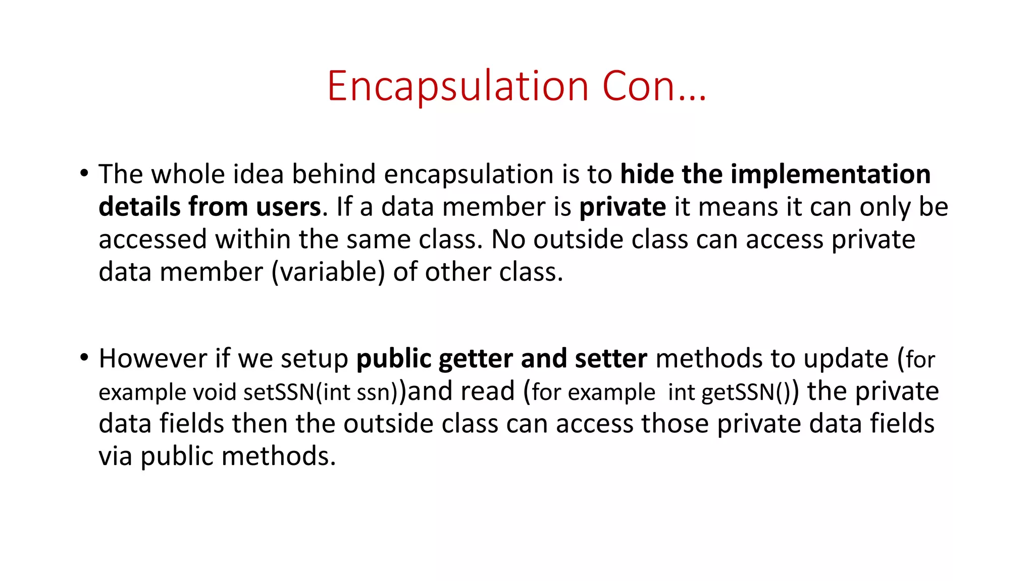 Introduction to OOP concepts | PPTX