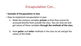 Introduction to OOP concepts | PPT