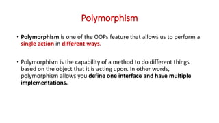 Introduction to OOP concepts | PPT