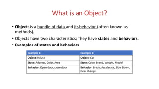 Introduction to OOP concepts | PPT
