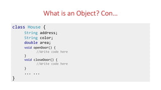 Introduction to OOP concepts | PPT