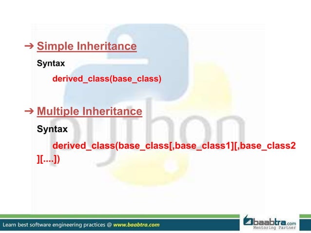 Oop concepts in python | PPTX | Programming Languages | Computing