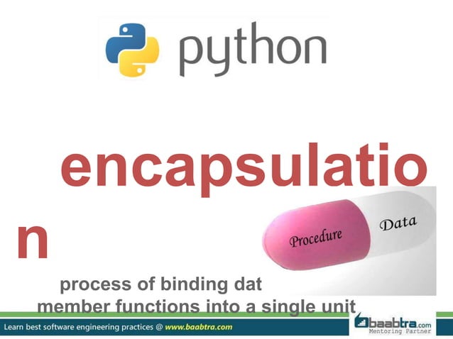 Oop concepts in python | PPTX | Programming Languages | Computing