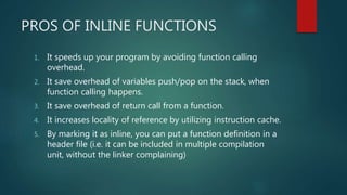 Inline functions | PPTX