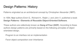 OOP design patterns | PPTX