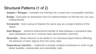 OOP design patterns | PPTX