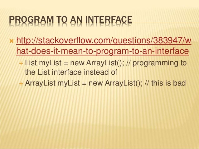 Oop design principles