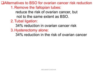 Oopherectomy at hysterectomy | PDF