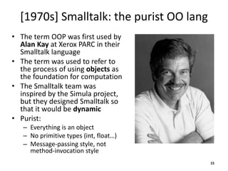 OOP History and Core Concepts | PPTX