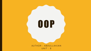 Concept of Object-Oriented in C++ | PPTX