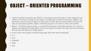 Concept of Object-Oriented in C++ | PPTX
