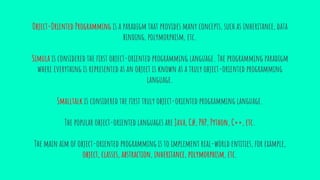 Oop in kotlin | PPTX | Programming Languages | Computing