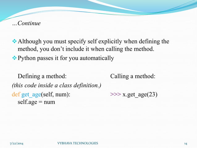 Object Oriented Programming in Python | PPT