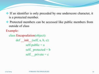 Object Oriented Programming in Python | PPTX