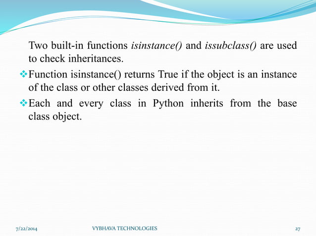 Object Oriented Programming in Python | PPTX | Programming Languages | Computing