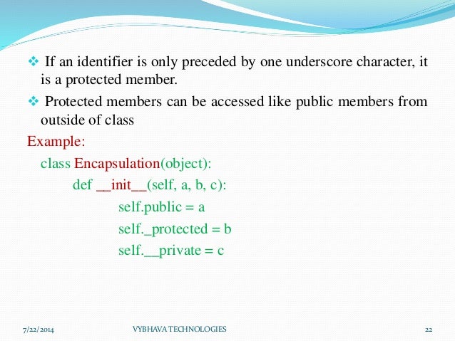 Object Oriented Programming In Python