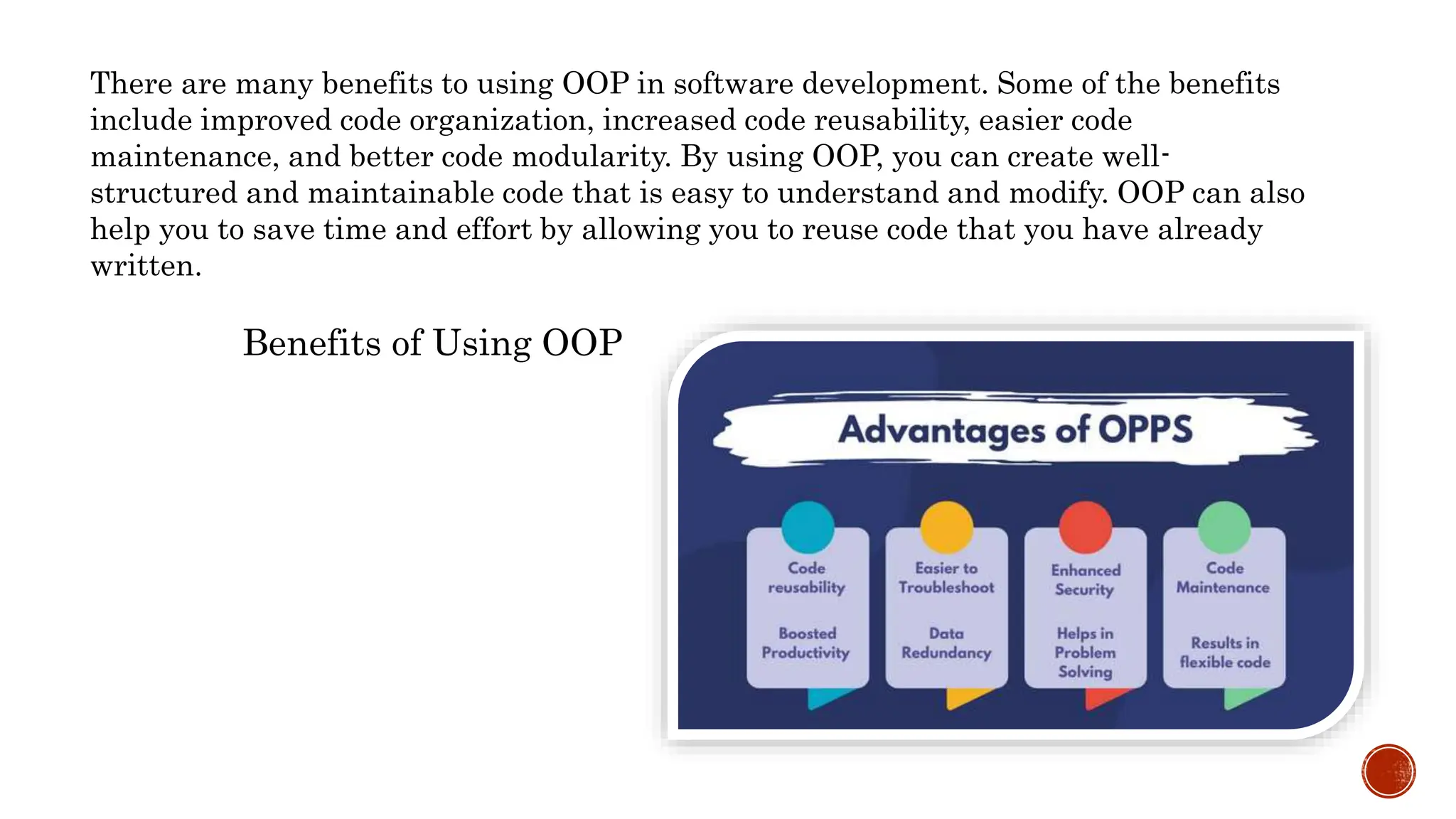 Object-Oriented Programming in Real world Applications | PPTX