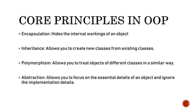 Object-Oriented Programming in Real world Applications | PPTX