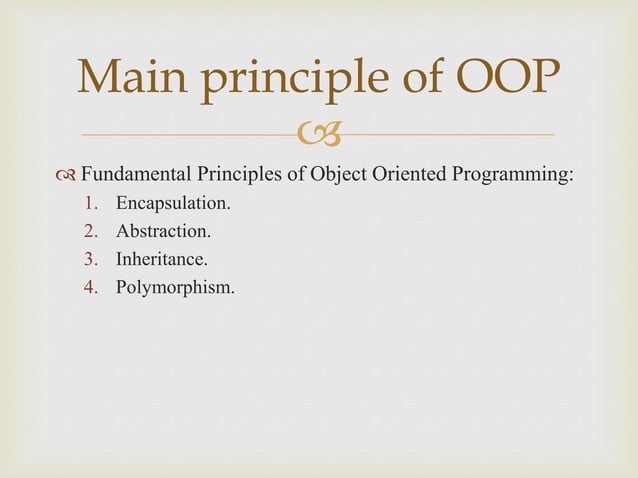 Oop Introduction With Java Programming Language Pptx Programming