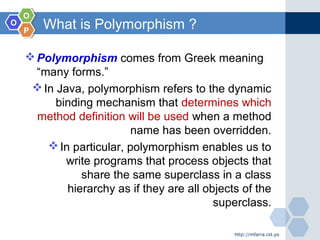 البرمجة الهدفية بلغة جافا - تعدد الأشكال | PPT