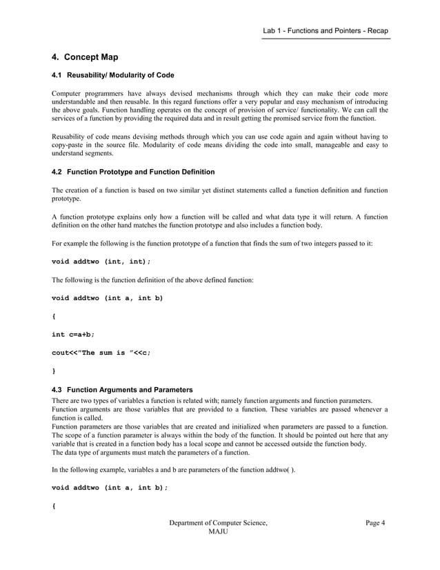 Object Oriented Programming Lab Manual Pdf