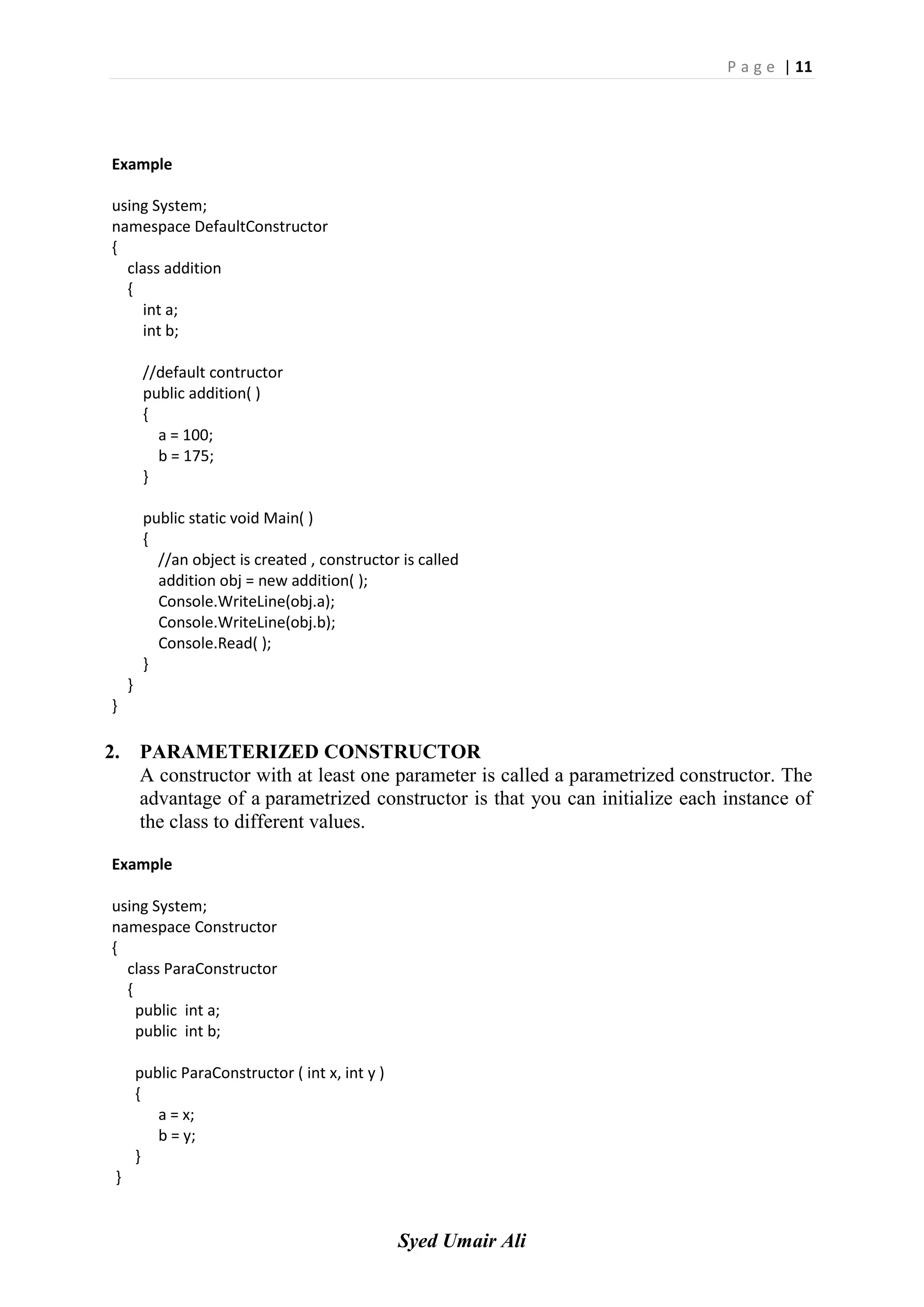 Object Oriented Programming with C# | PDF
