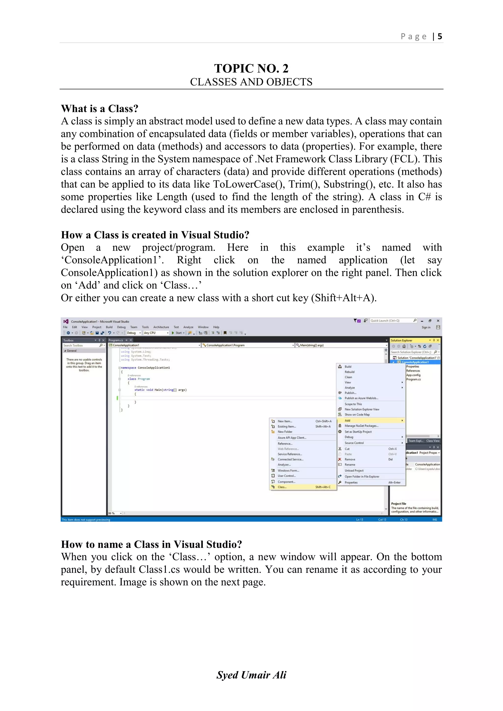 Object Oriented Programming with C# | PDF