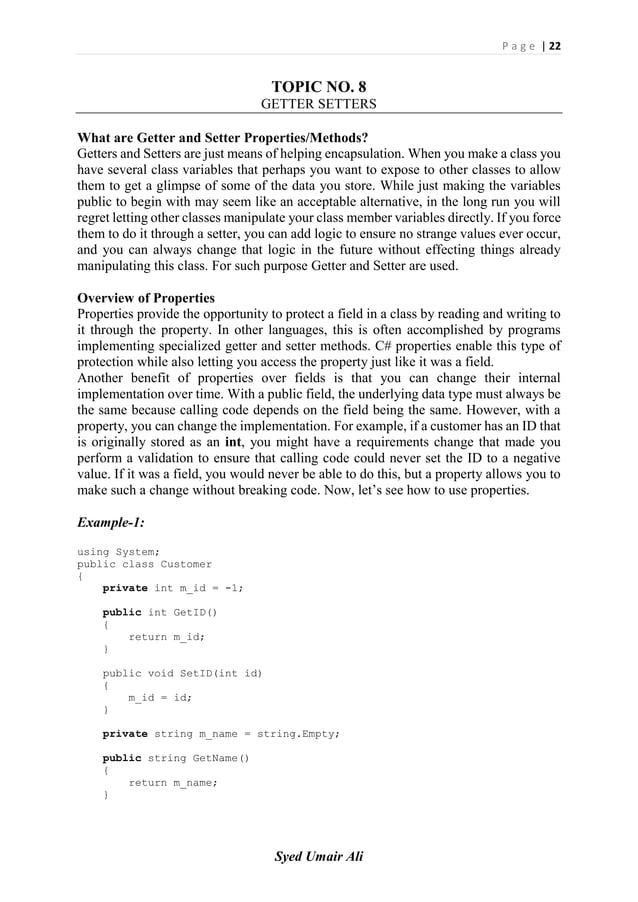 Object Oriented Programming With C Pdf