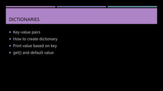 (OOP Lec2) Basics of Python Programming.pptx