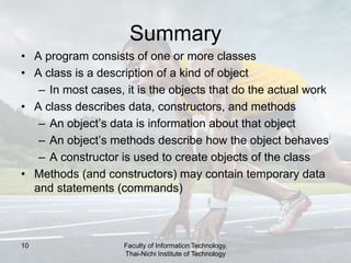 Classes and Objects | PPT