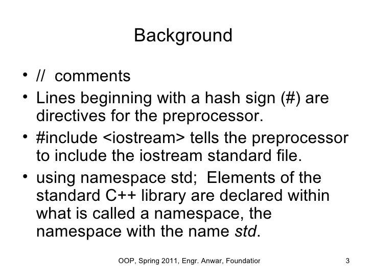 Object Oriented Programming lecture 1 Object Oriented Programming lecture 1