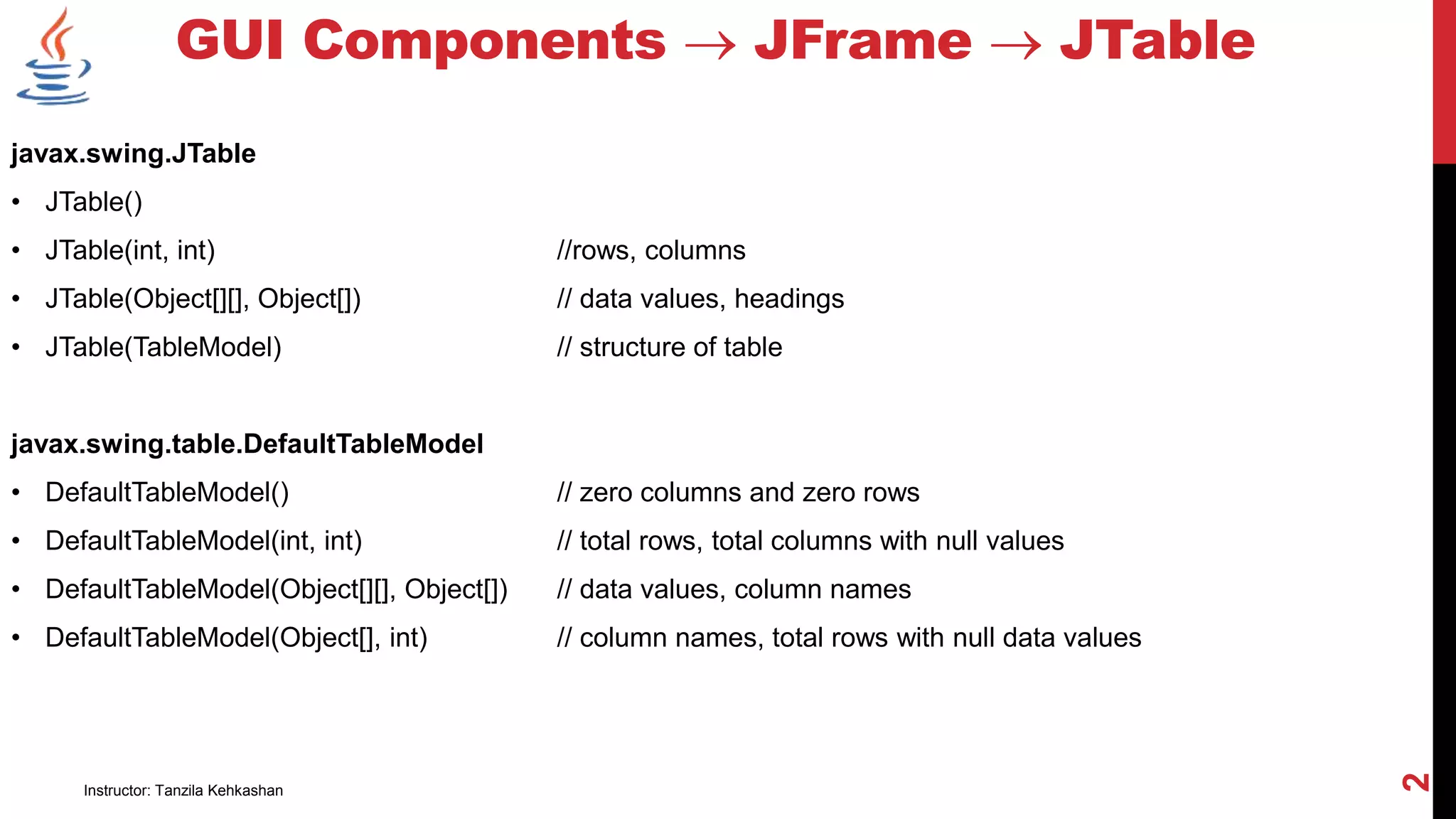 OOP Lecture 10-JTable,JTabbedPane,LayoutManagers.pptx