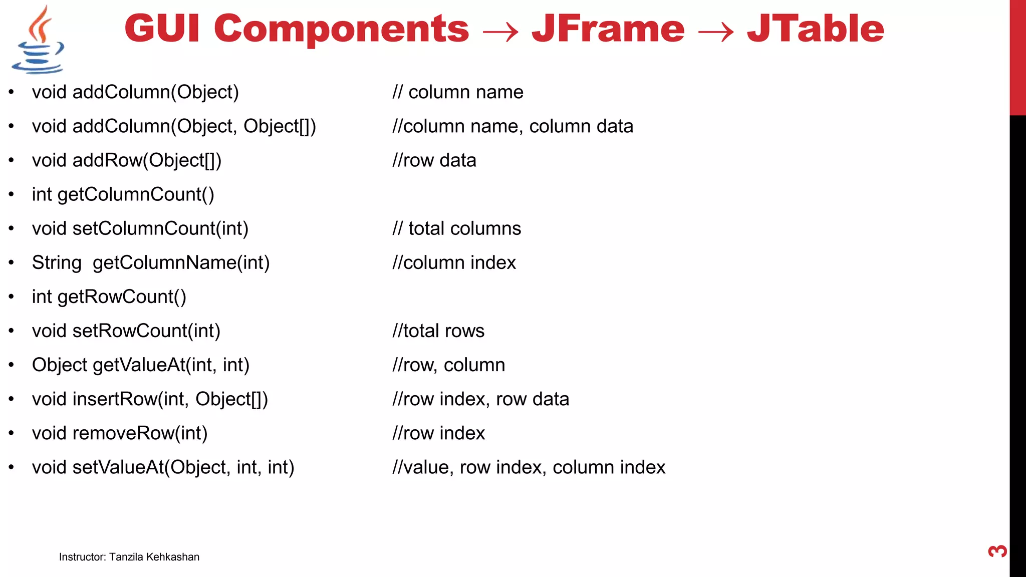 OOP Lecture 10-JTable,JTabbedPane,LayoutManagers.pptx