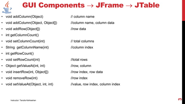 OOP Lecture 10-JTable,JTabbedPane,LayoutManagers.pptx