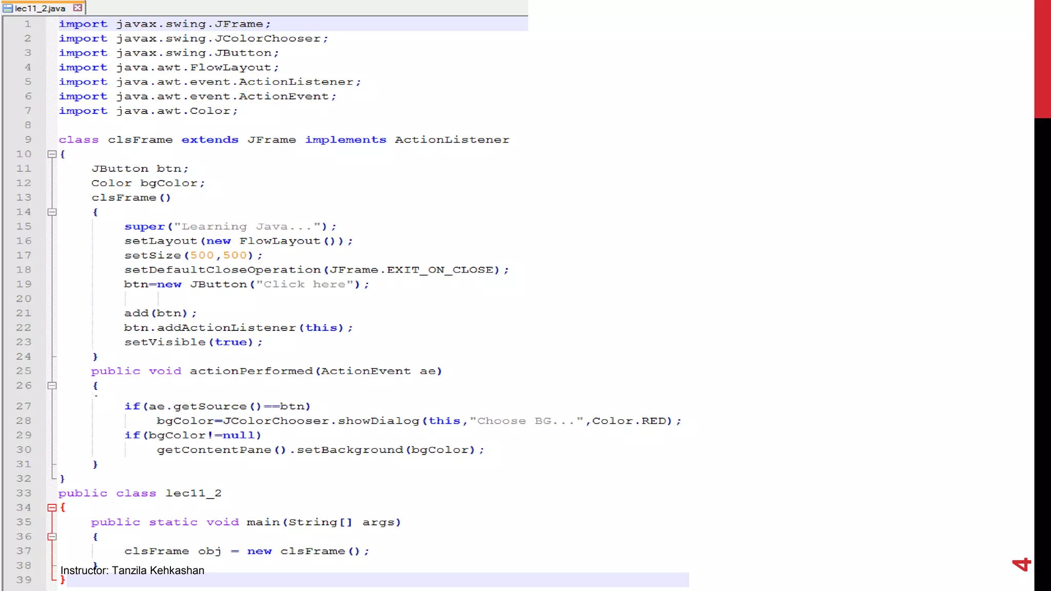OOP Lecture 13-Color,Font,ImageIcon.pptx