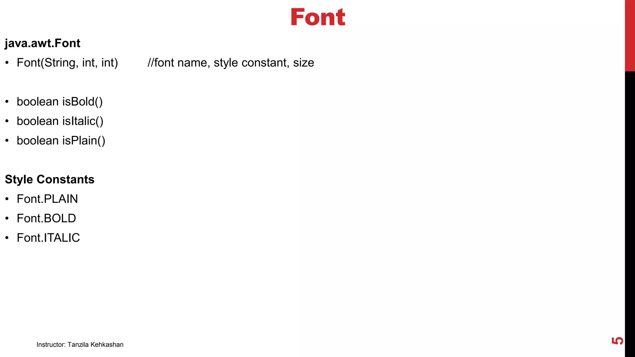 OOP Lecture 13-Color,Font,ImageIcon.pptx