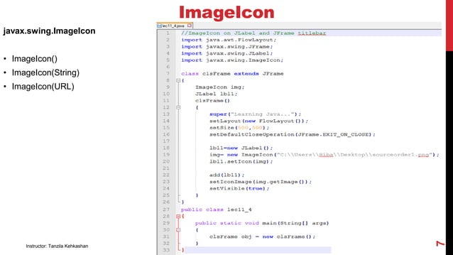 OOP Lecture 13-Color,Font,ImageIcon.pptx