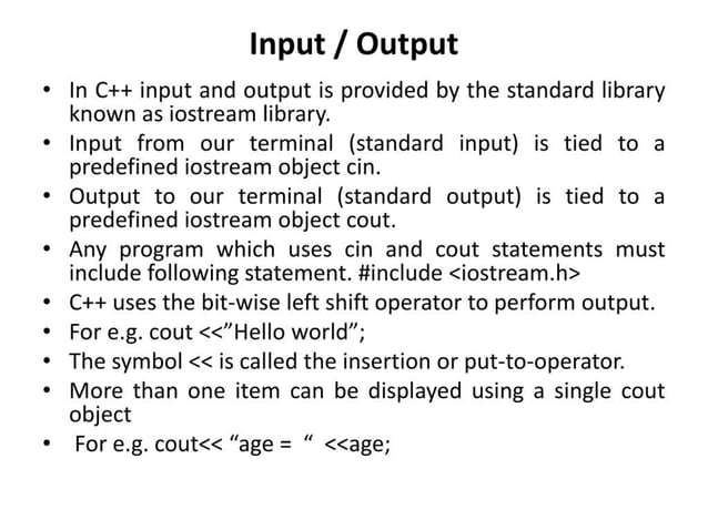 Object Oriented Programming using C plus plus | PPT
