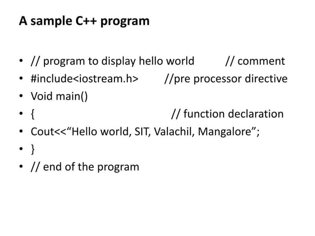 Object Oriented Programming using C plus plus | PPT