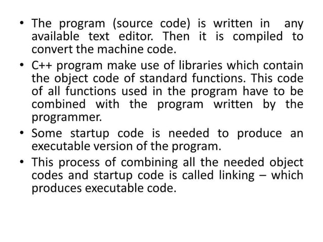 Object Oriented Programming using C plus plus | PPT