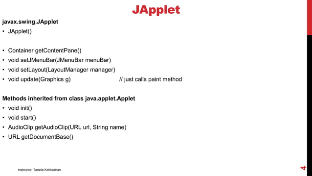 OOP Lecture 22-JApplet.pptx