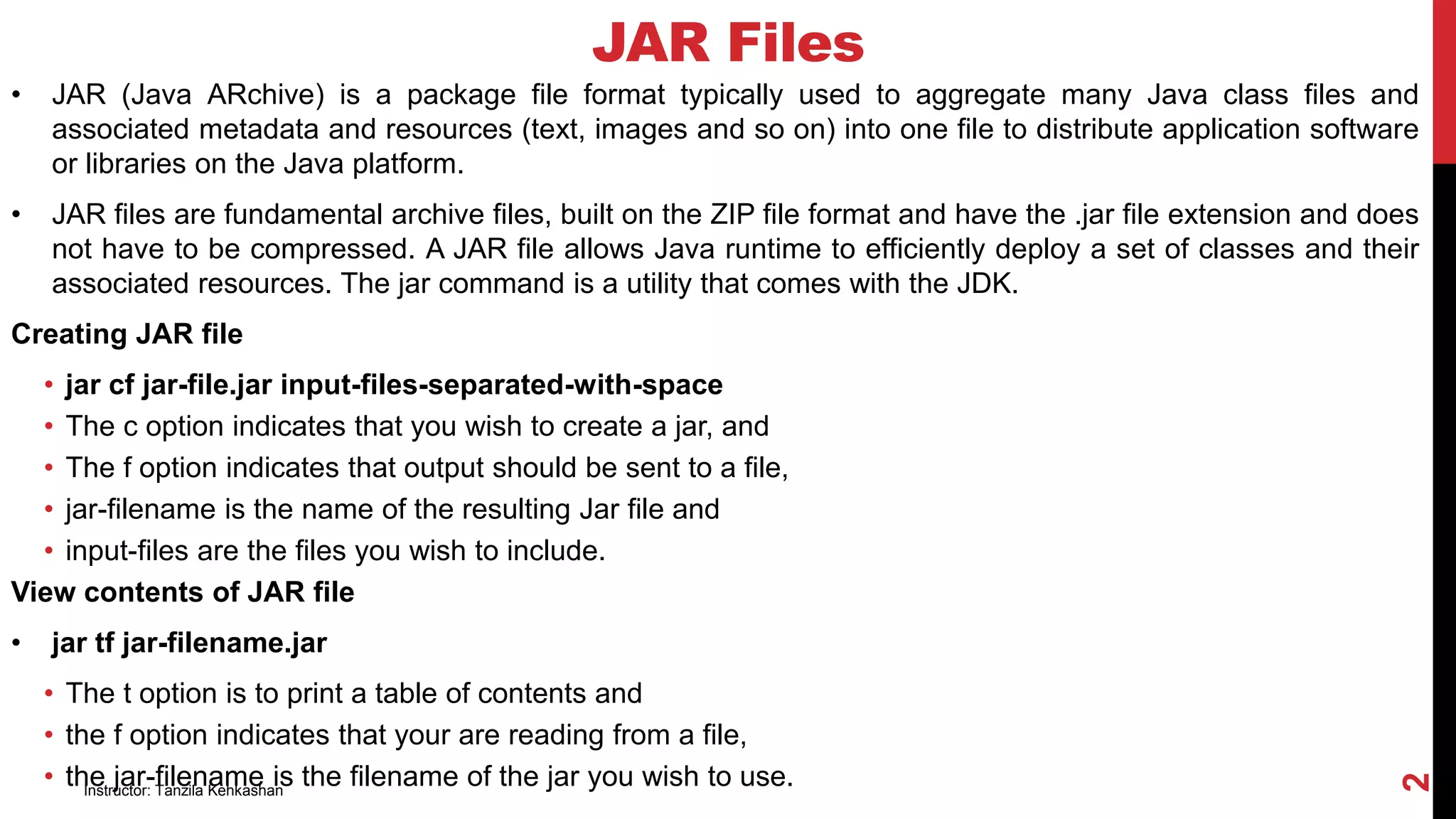 OOP Lecture 23-JAR Files.pptx