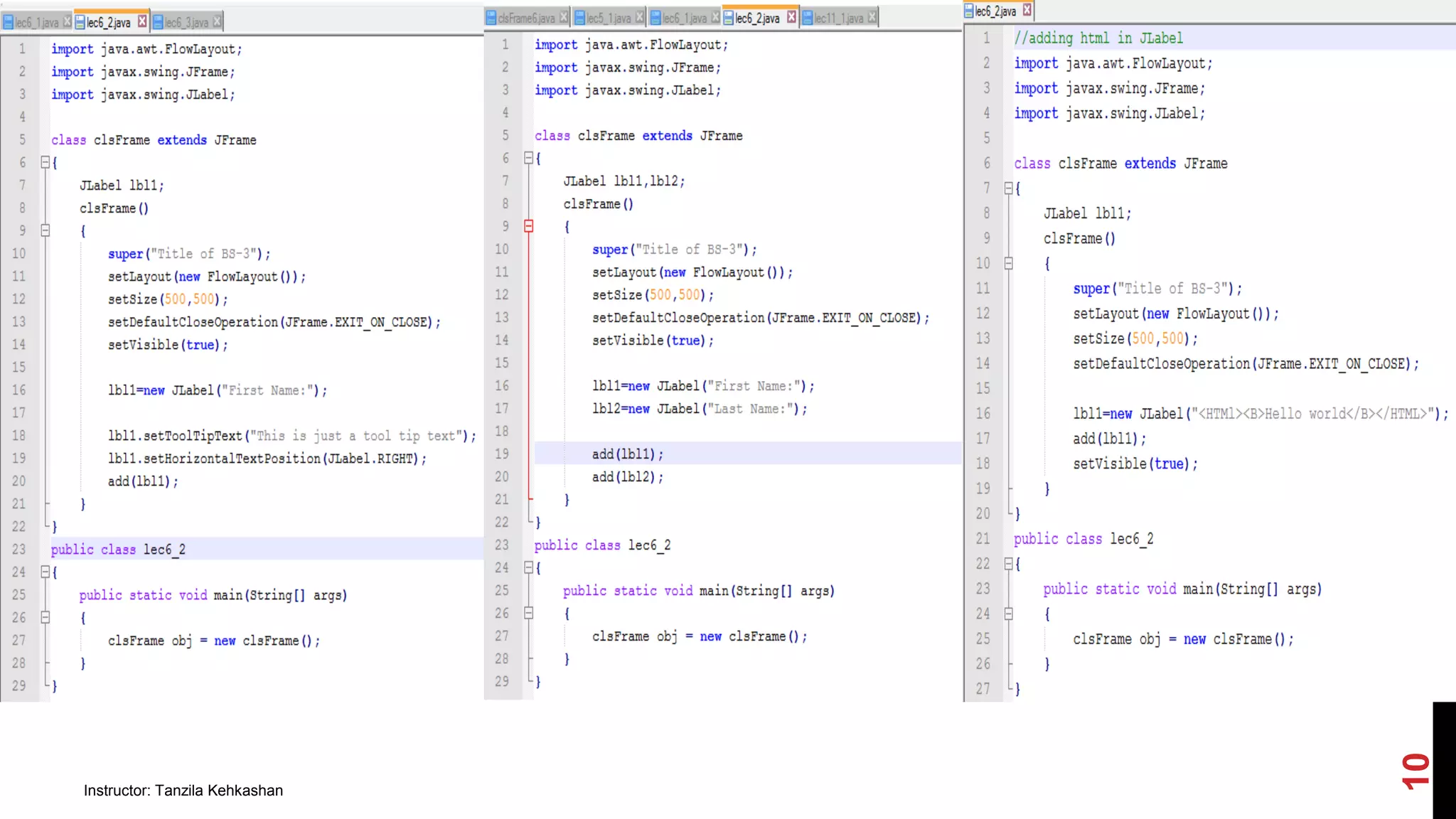 OOP Lecture 6-JFrame,JScrollPane,JLabel.pptx