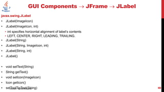 OOP Lecture 6-JFrame,JScrollPane,JLabel.pptx