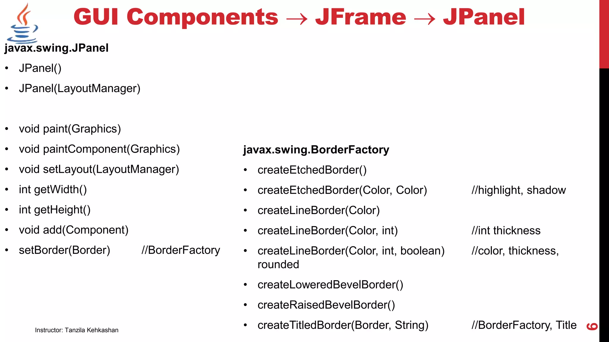 OOP Lecture 9-JComboBox,JList,JPanel.pptx
