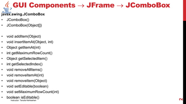 OOP Lecture 9-JComboBox,JList,JPanel.pptx