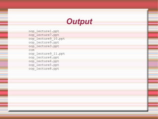 Oop lecture9 11 | PPT