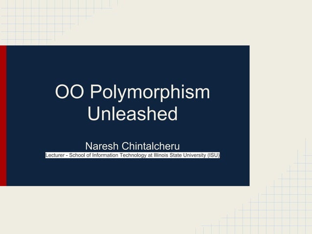 Object-Oriented Polymorphism Unleashed | PDF | Programming Languages | Computing