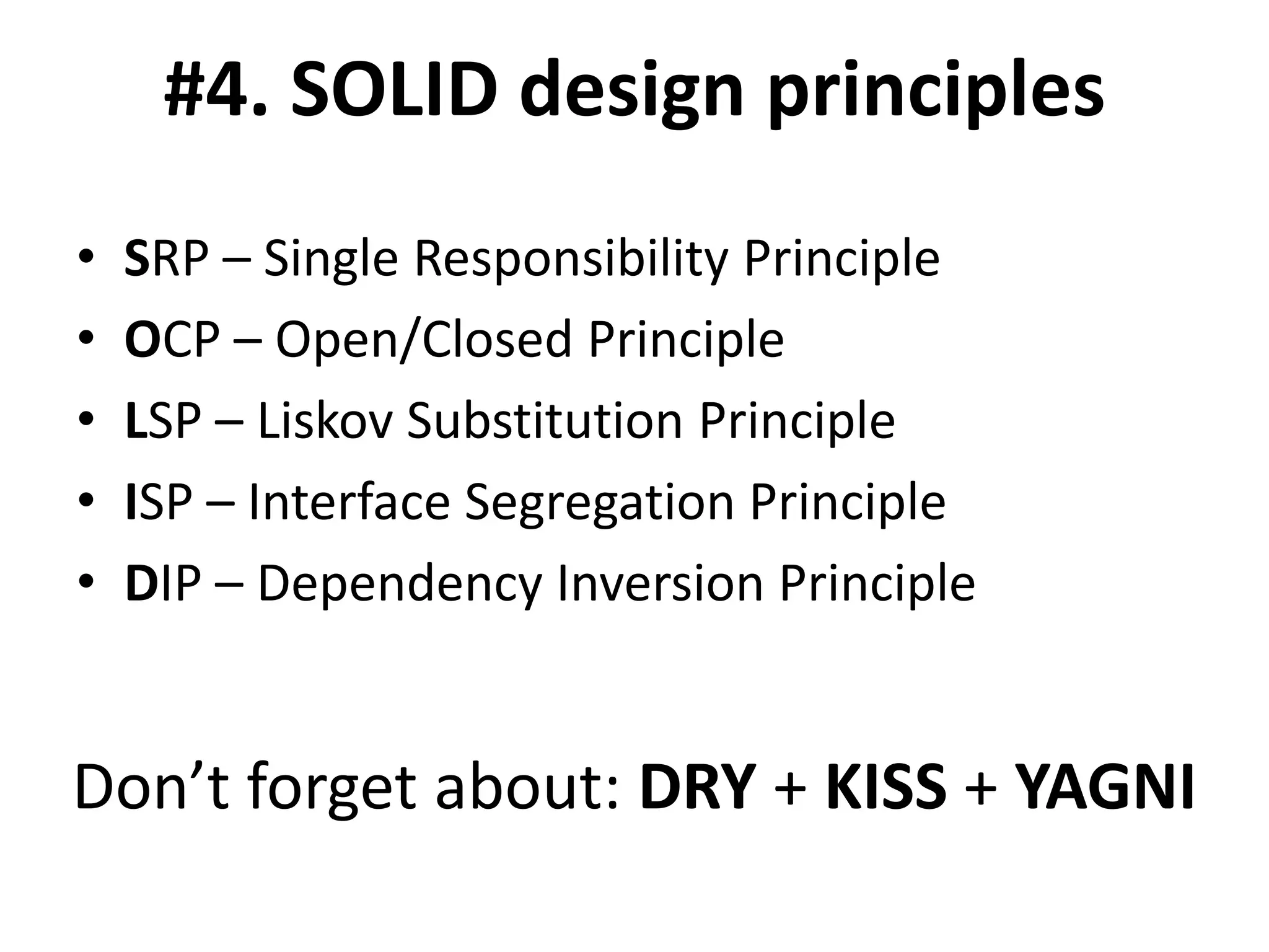OOP paradigm, principles of good design and architecture of Java applications | PPTX